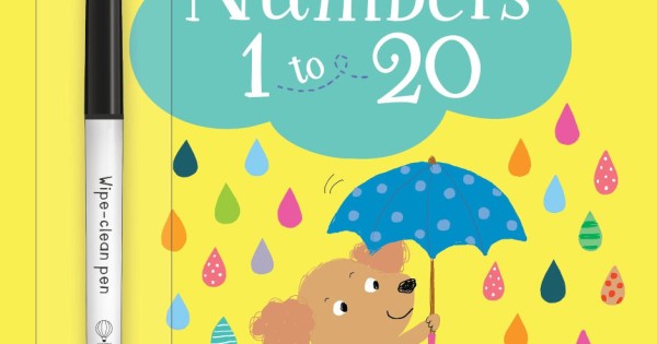 WIPE-CLEAN NUMBERS 1-20 (Daugkartinė užduočių knygelė)
